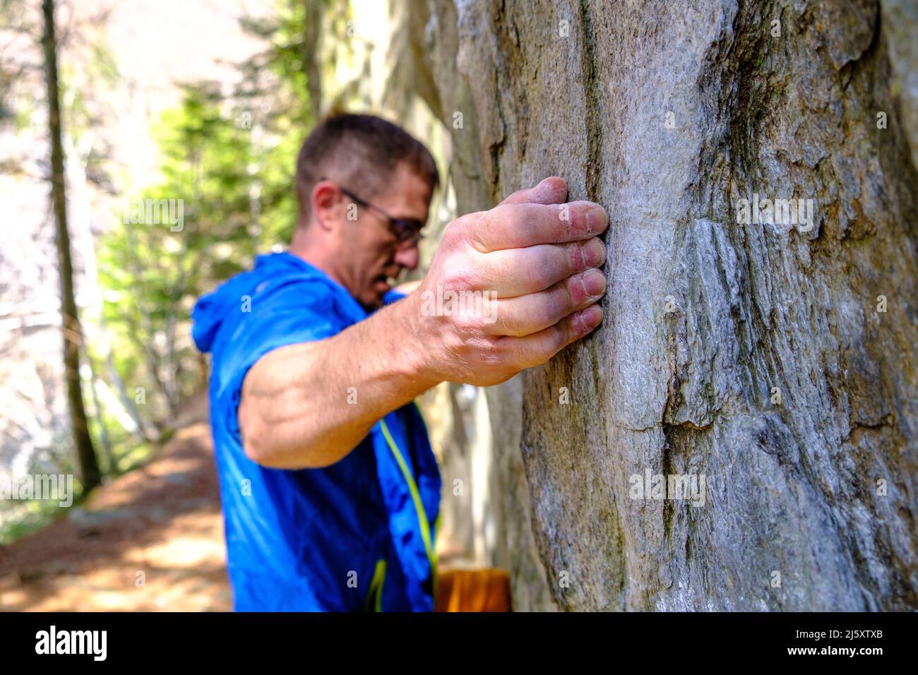 Bouldering in Val Calanca, Ticino, Switzerland Stock Photo - Alamy