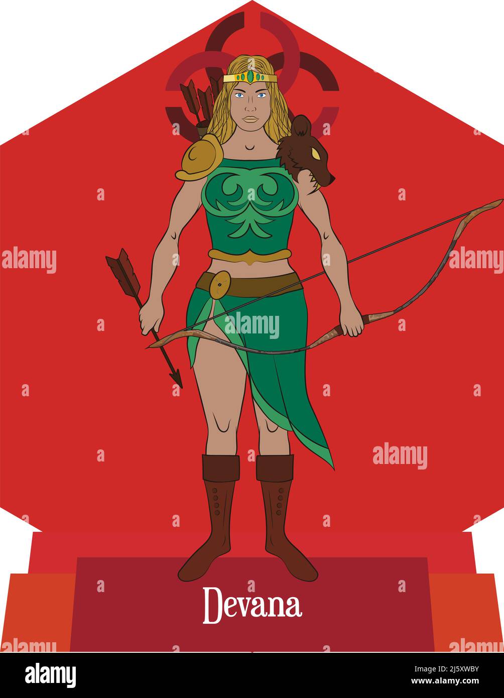Illustration vector isolated of Slavic mythical gods Stock Vector Image ...