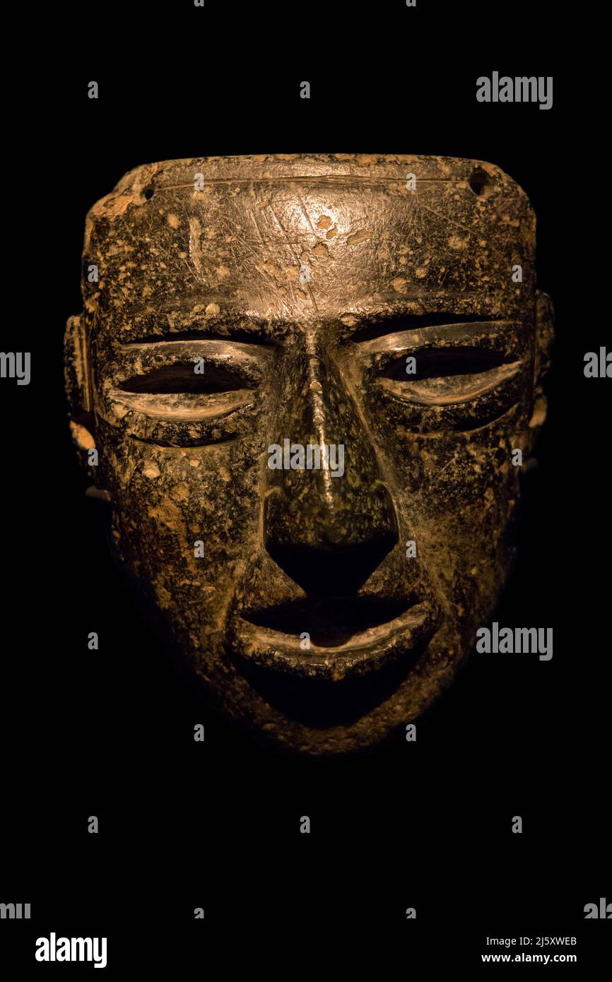 Leiden, The Netherlands - SEPT 01, 2021: old stone mask from the ...