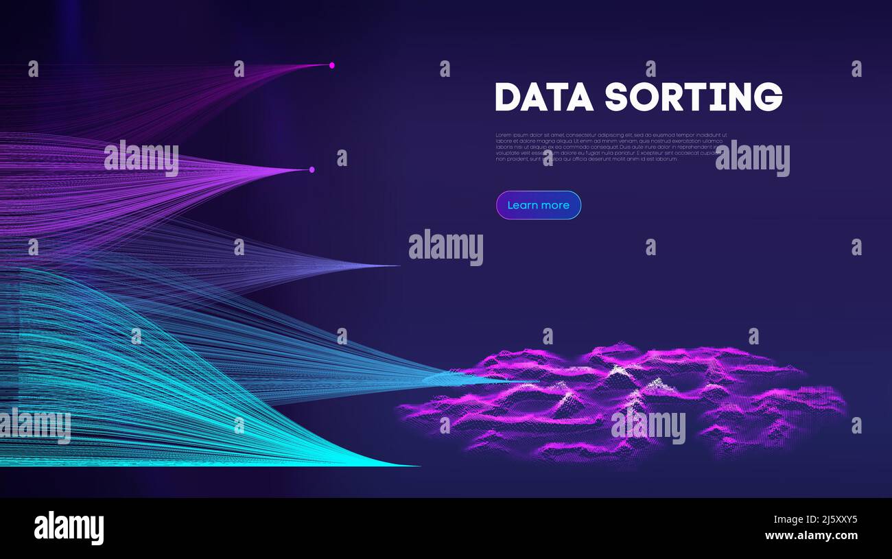 Data sorting information infographic. Data funnel ai network ... Data sorting information infographic. Data funnel ai network ...