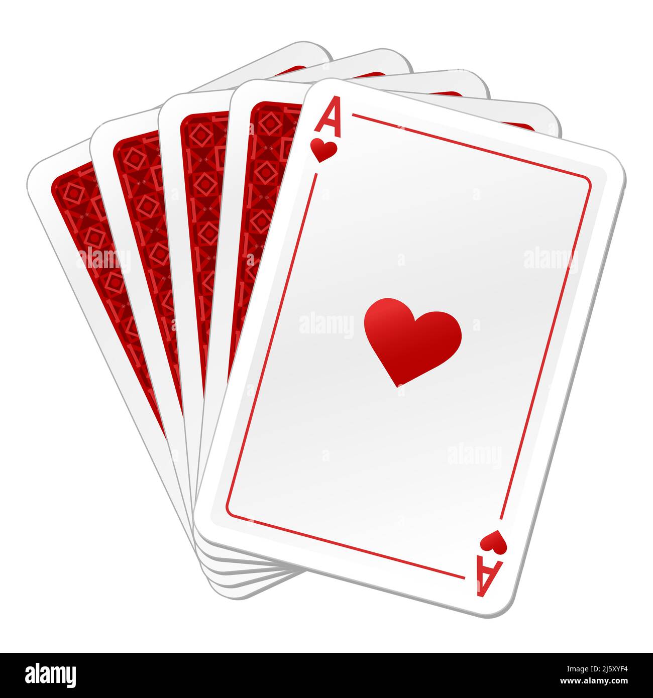 Old illustration of playing cards Stock Vector Images - Alamy