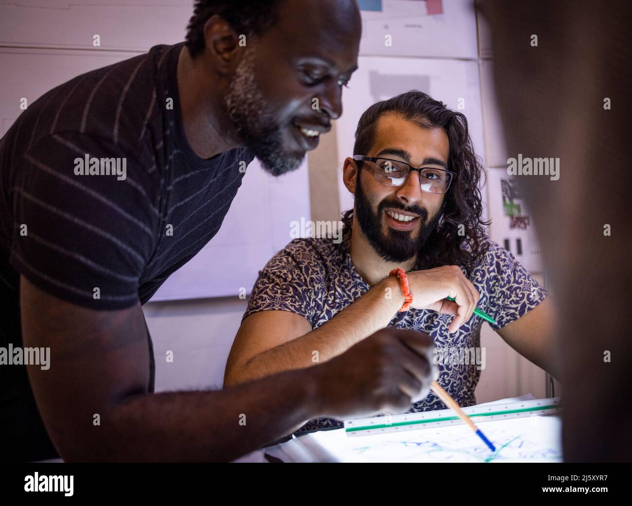 Smiling architect standing office hi-res stock photography and images ...