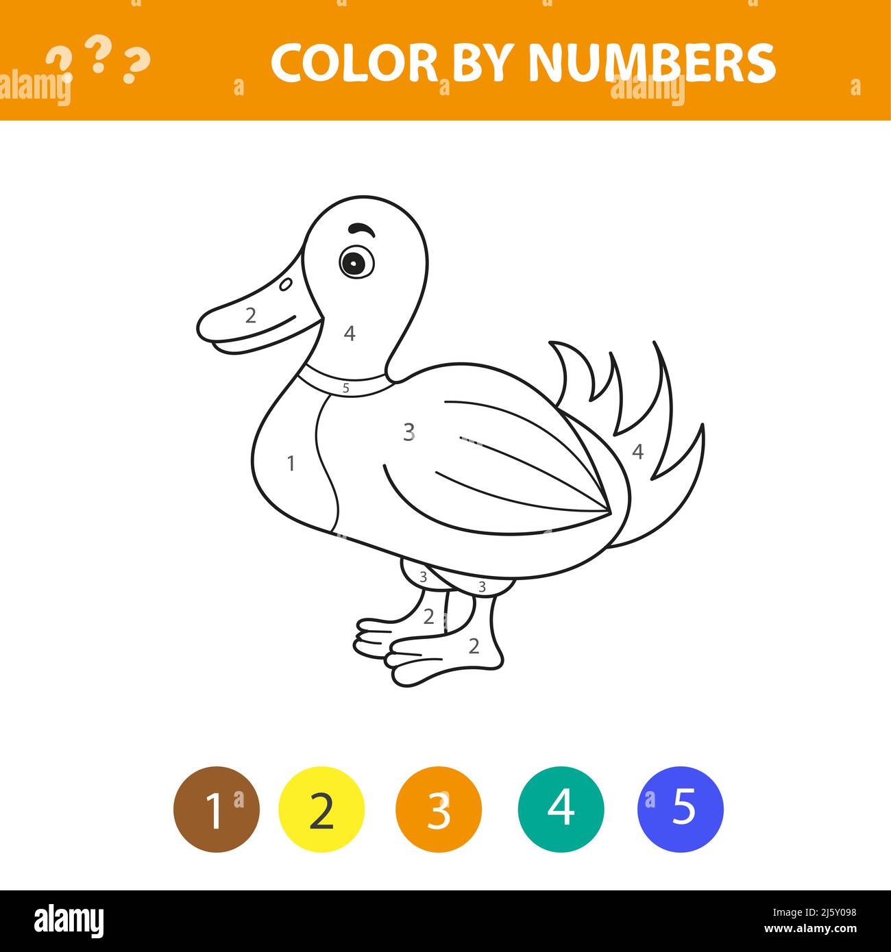 Duck To Color