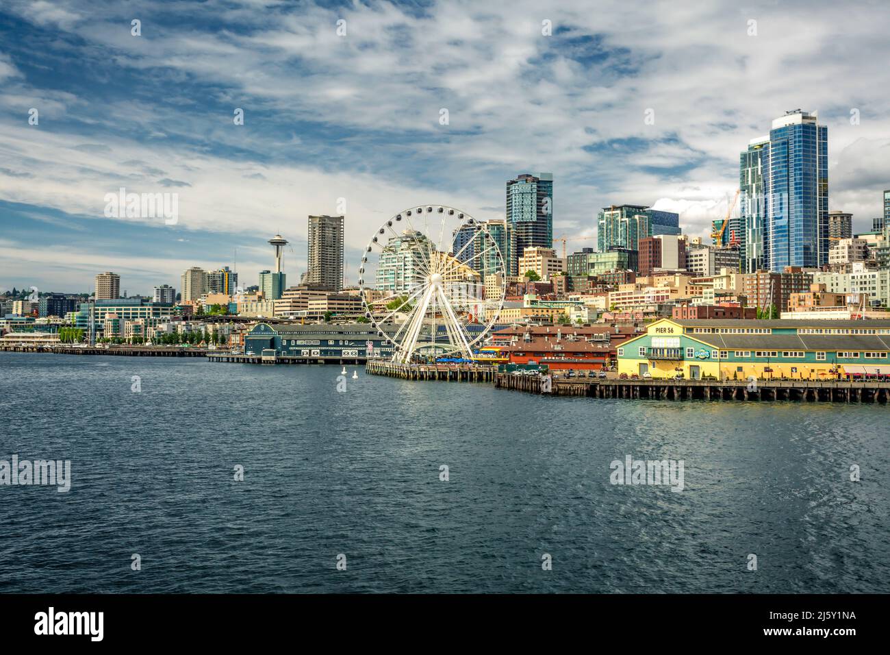 Seattle ferry water puget sound ferry skyline washington elliot bay hi ...