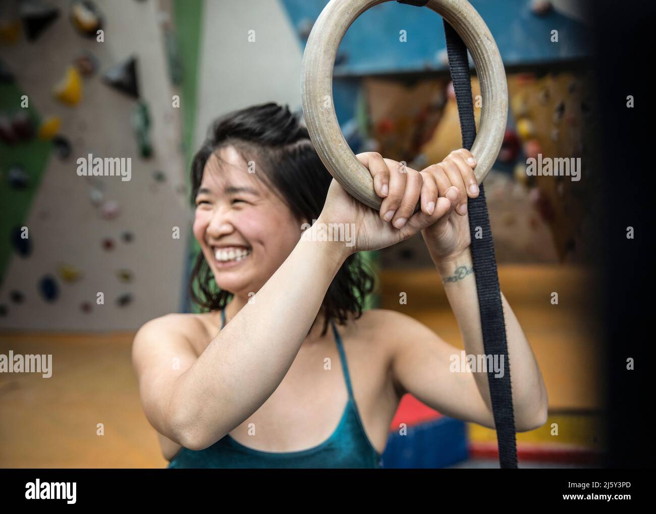 Gymnastics rings hi-res stock photography and images - Alamy