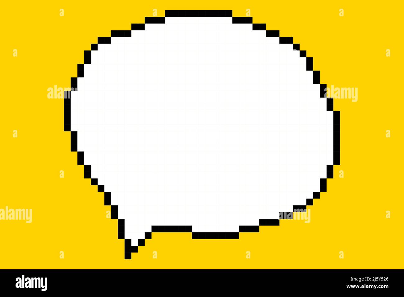 Pixel speech bubble icon simple design Stock Vector Image & Art - Alamy