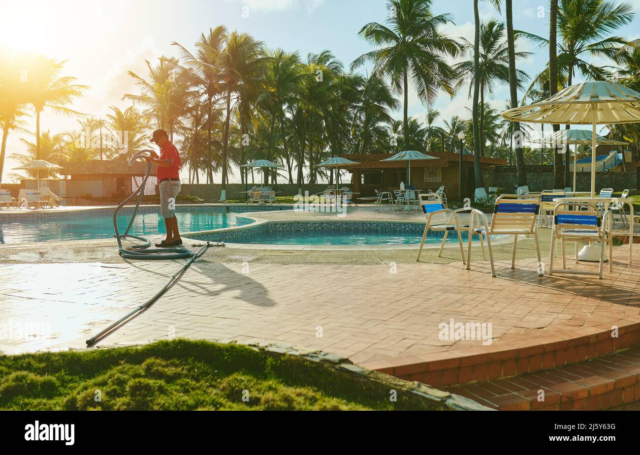 Maintenance worker hotel hi-res stock photography and images - Alamy