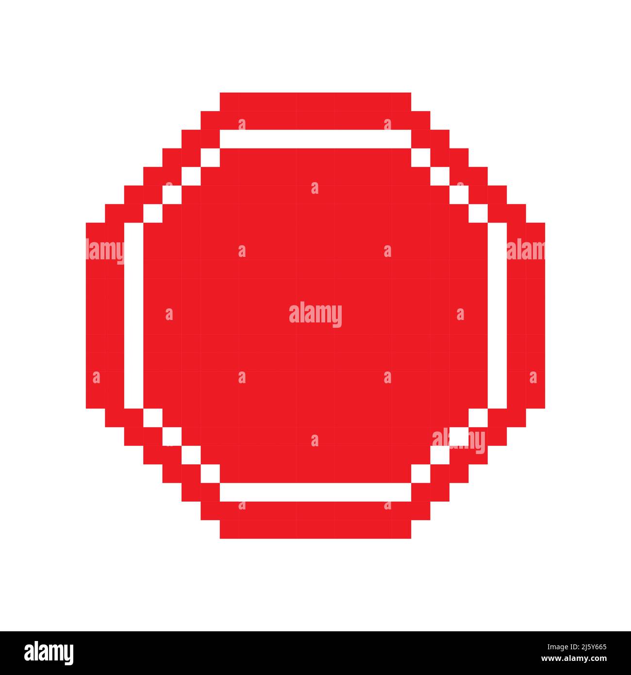 Pixel road sign icon simple design Stock Vector Image & Art - Alamy