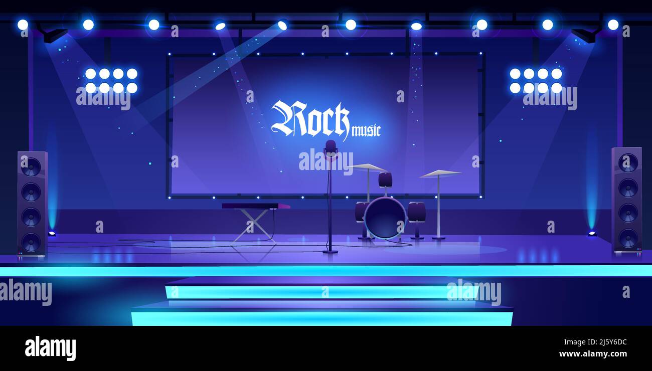 Empty Rock Band Stage