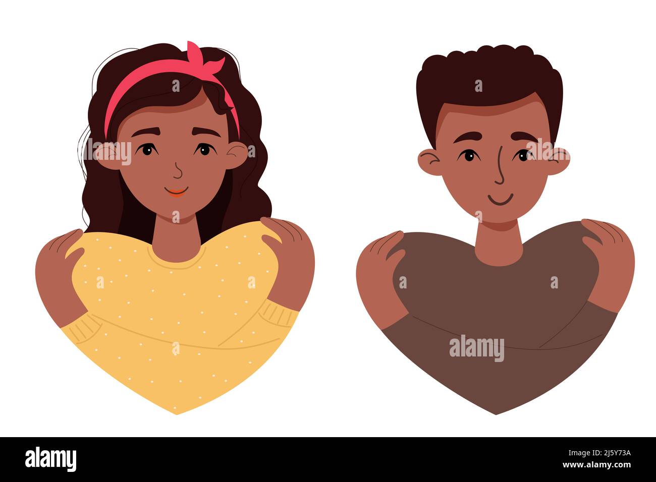 Dark Skinned Women Stock Vector Images Alamy