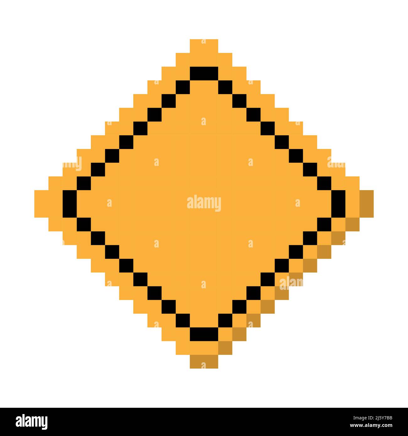 Road sign pixel icon simple design Stock Vector Image & Art - Alamy