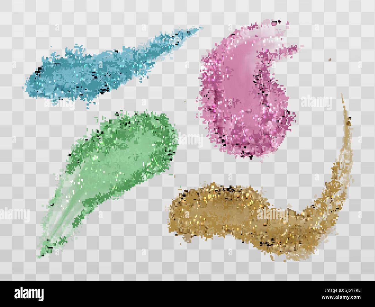 Gold eyeshadow crushed Stock Vector Images - Alamy