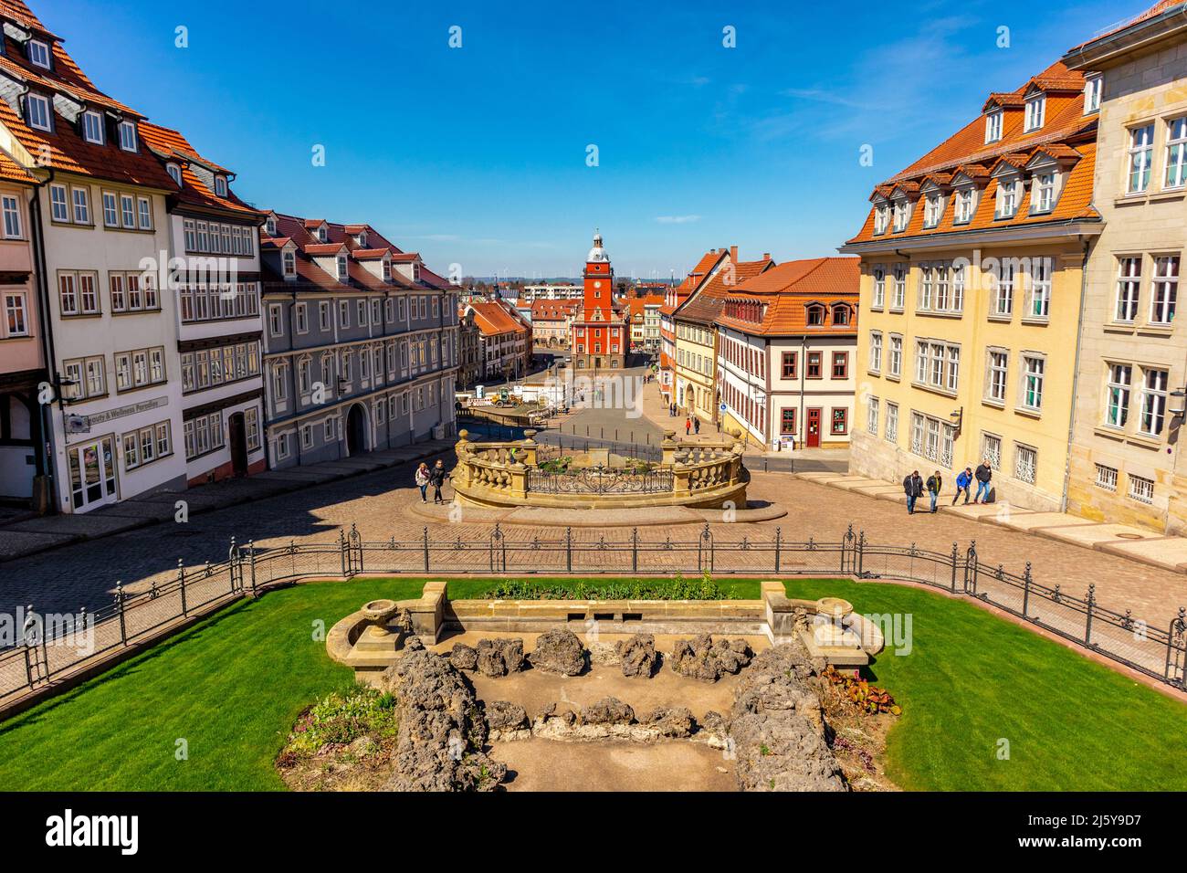 Cosy day in the park landscape in Gotha - Thuringia - Germany Stock ...