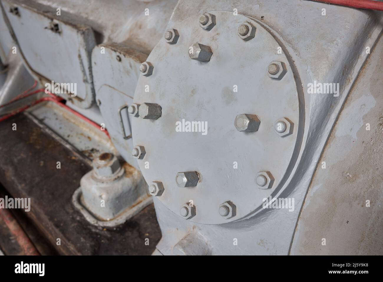 Industrial compressor refrigeration station at manufacturing factory ...