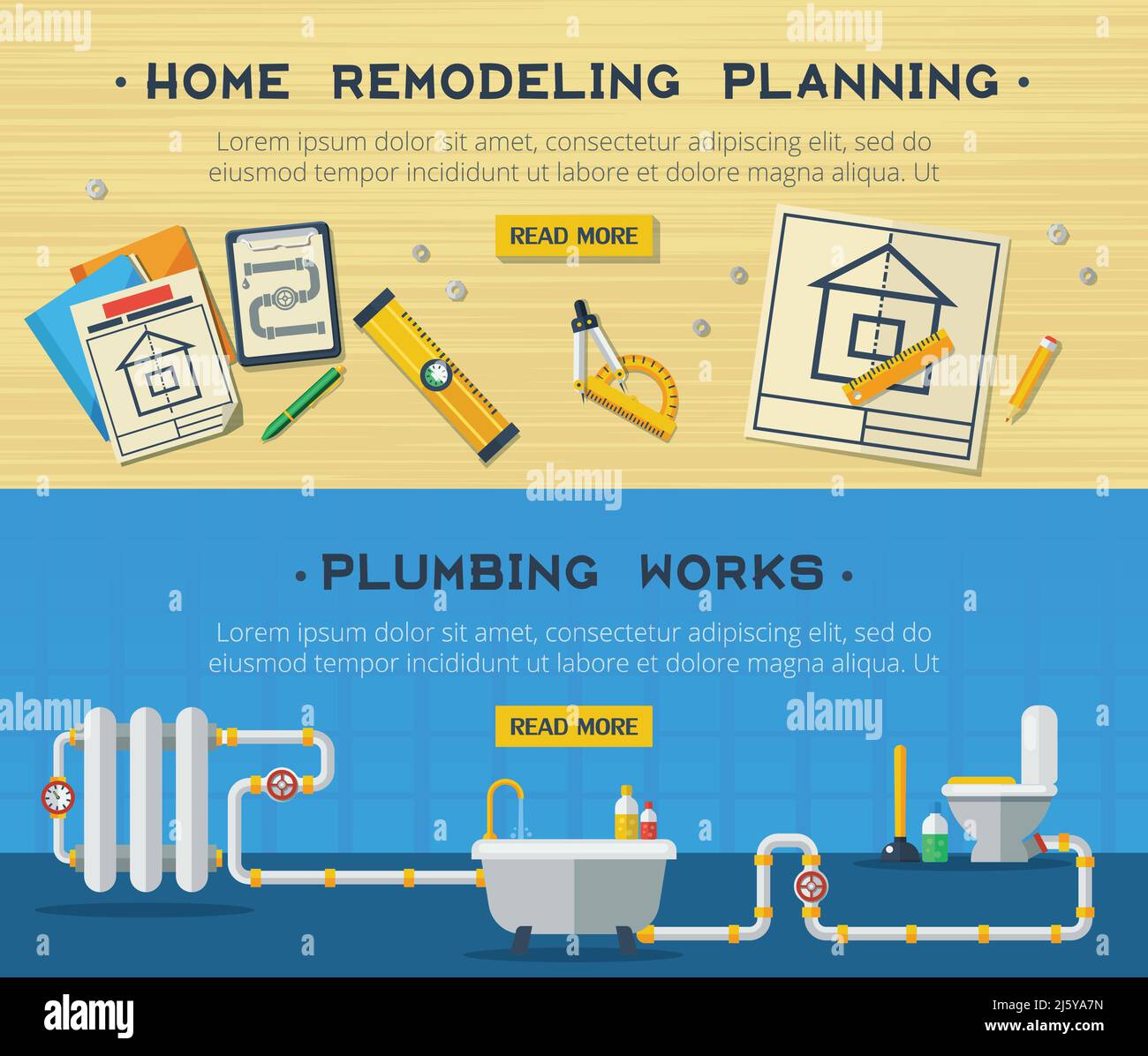 Home remodeling plumbing and sanitary installation service interactive ...