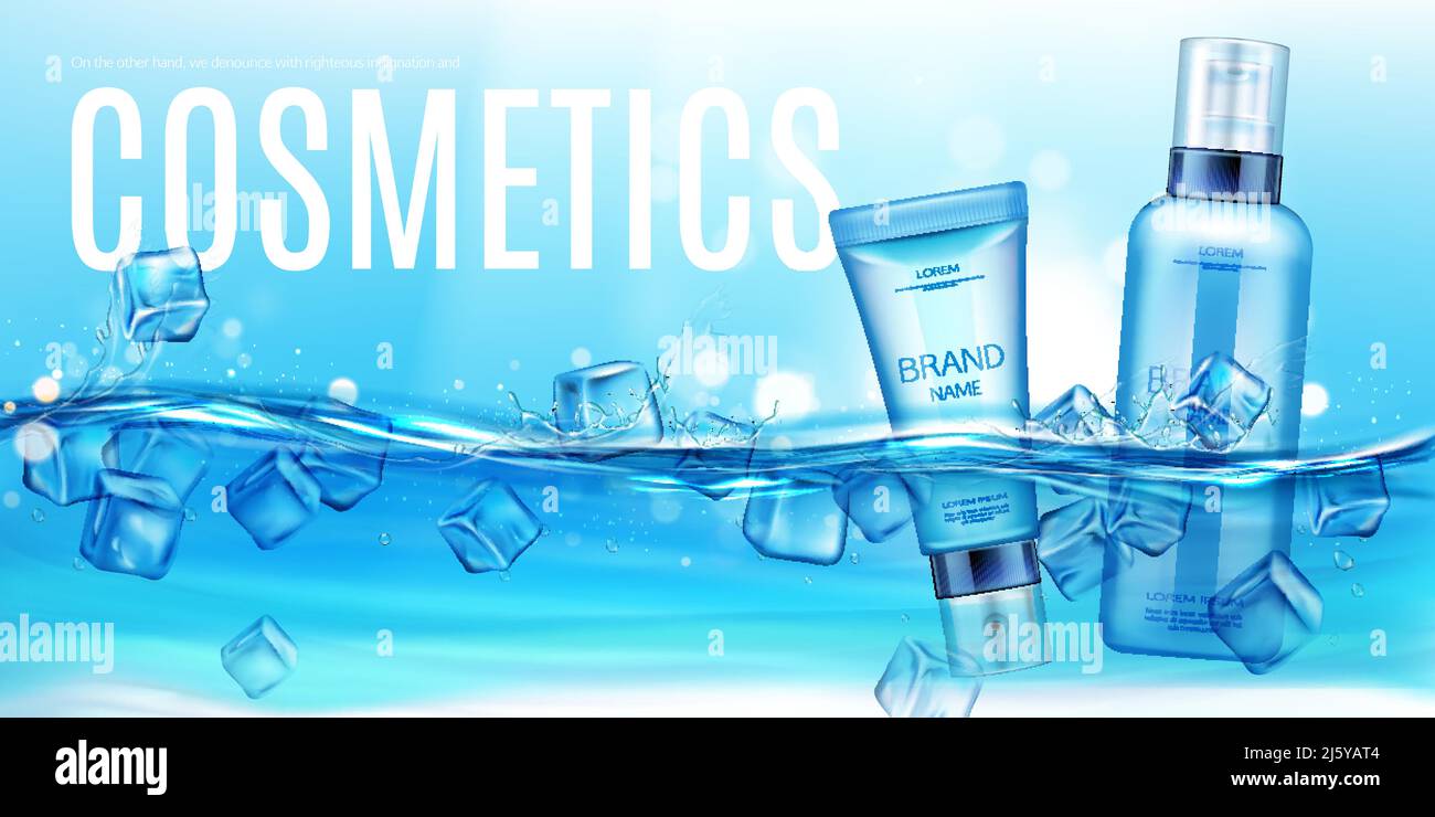 Advertising ice water splash Stock Vector Images - Alamy