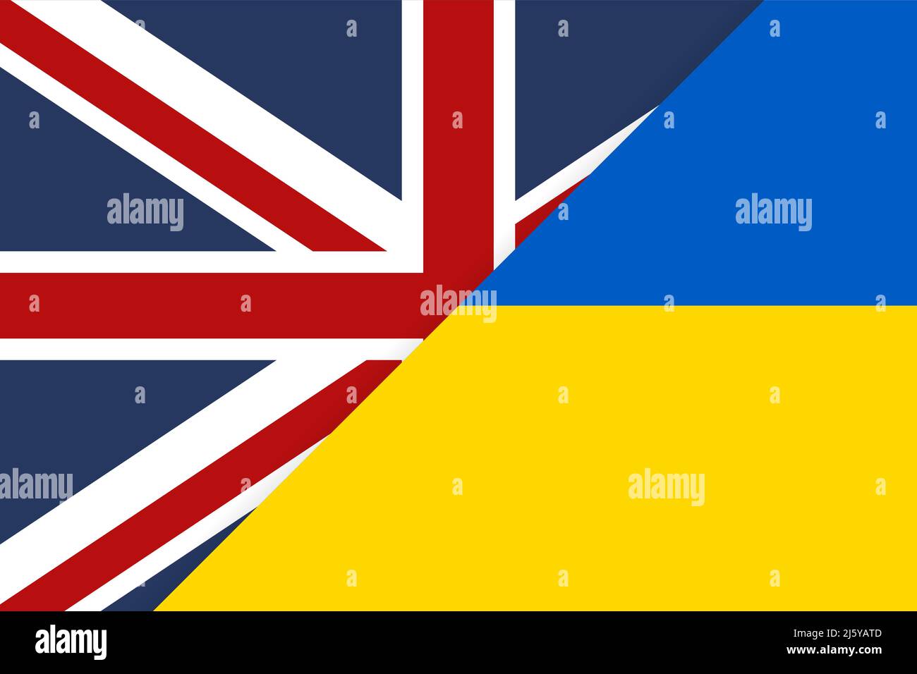 Uk and ukrainian flags Stock Vector Images - Alamy