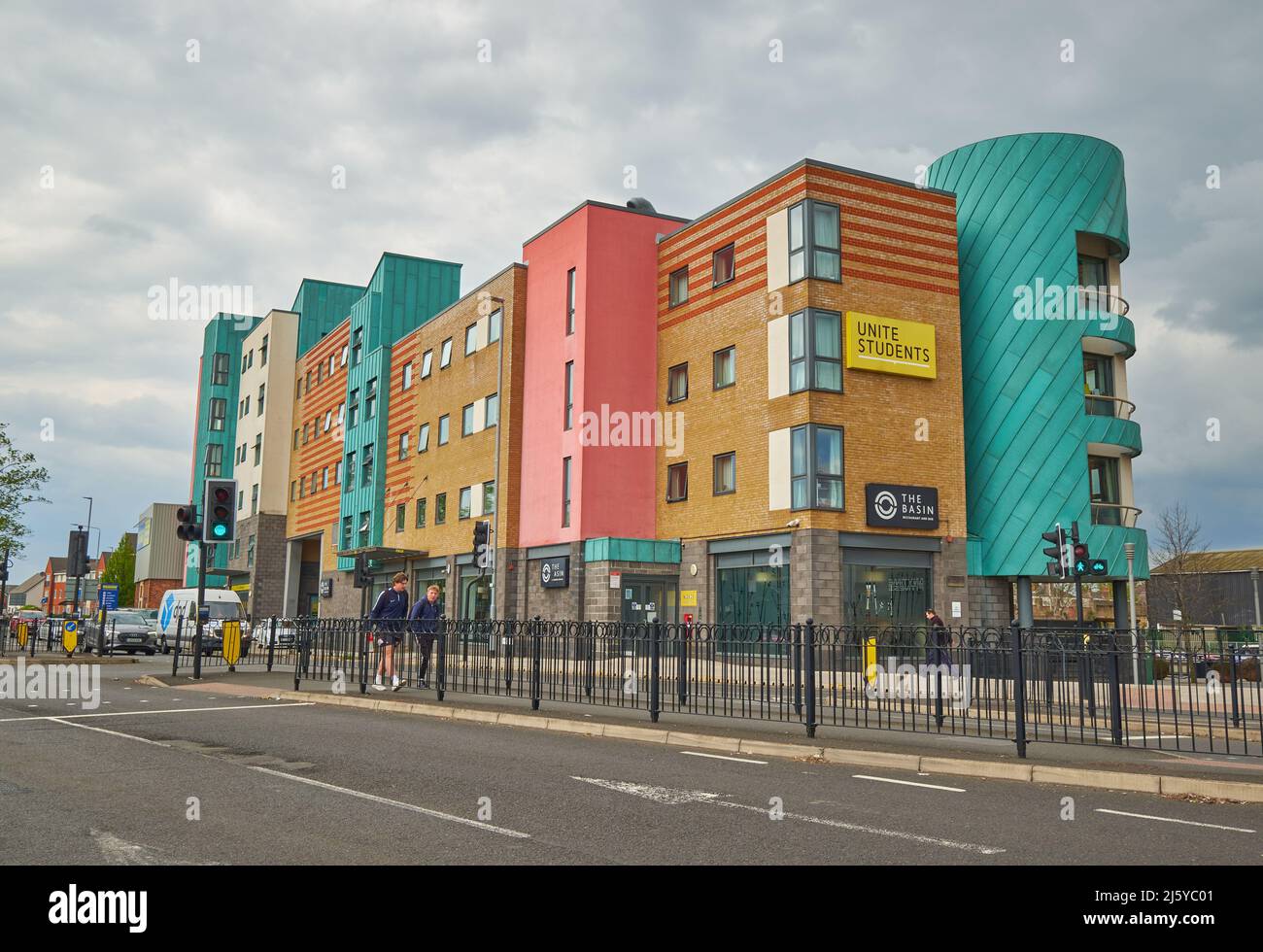Student accommodation block in Loughborough, Leicestershire, UK Stock ...