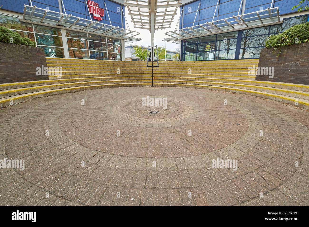 Round paved area public space Stock Photo - Alamy