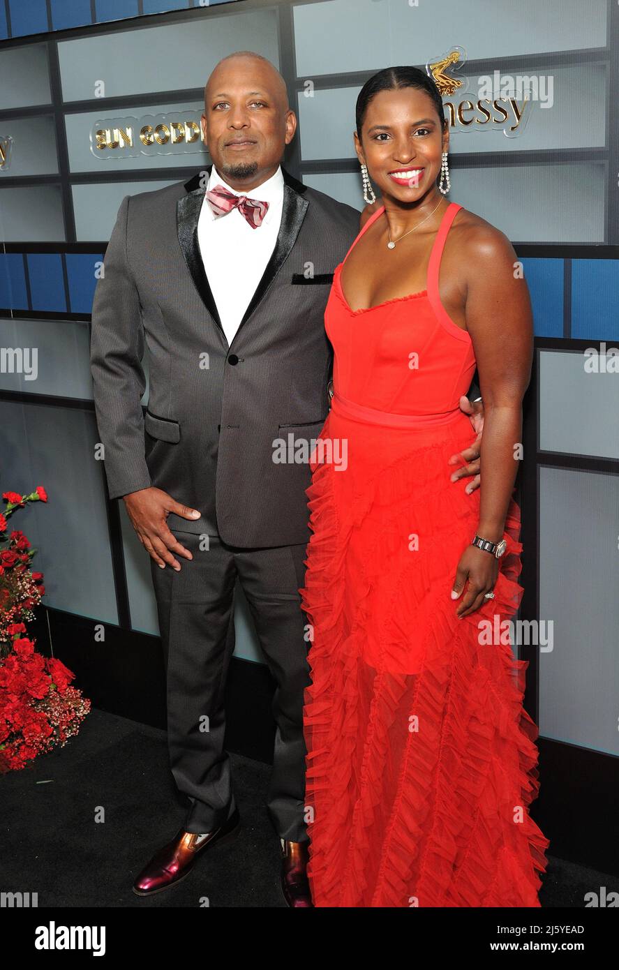 New York, USA. 25th Apr, 2022. L-R: Shawn Thompson and Stephanie ...