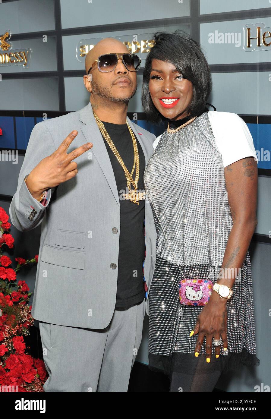 New York, USA. 25th Apr, 2022. L-R: Styles P and Adjua Styles attend ...