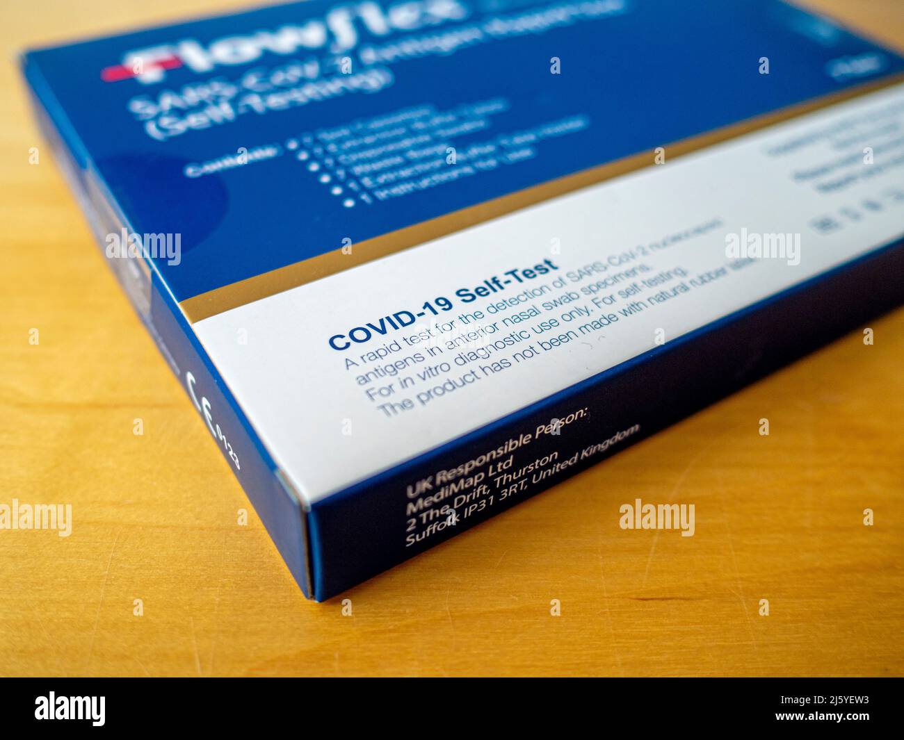 Covid-19 Lateral Flow test kit, UK Stock Photo - Alamy