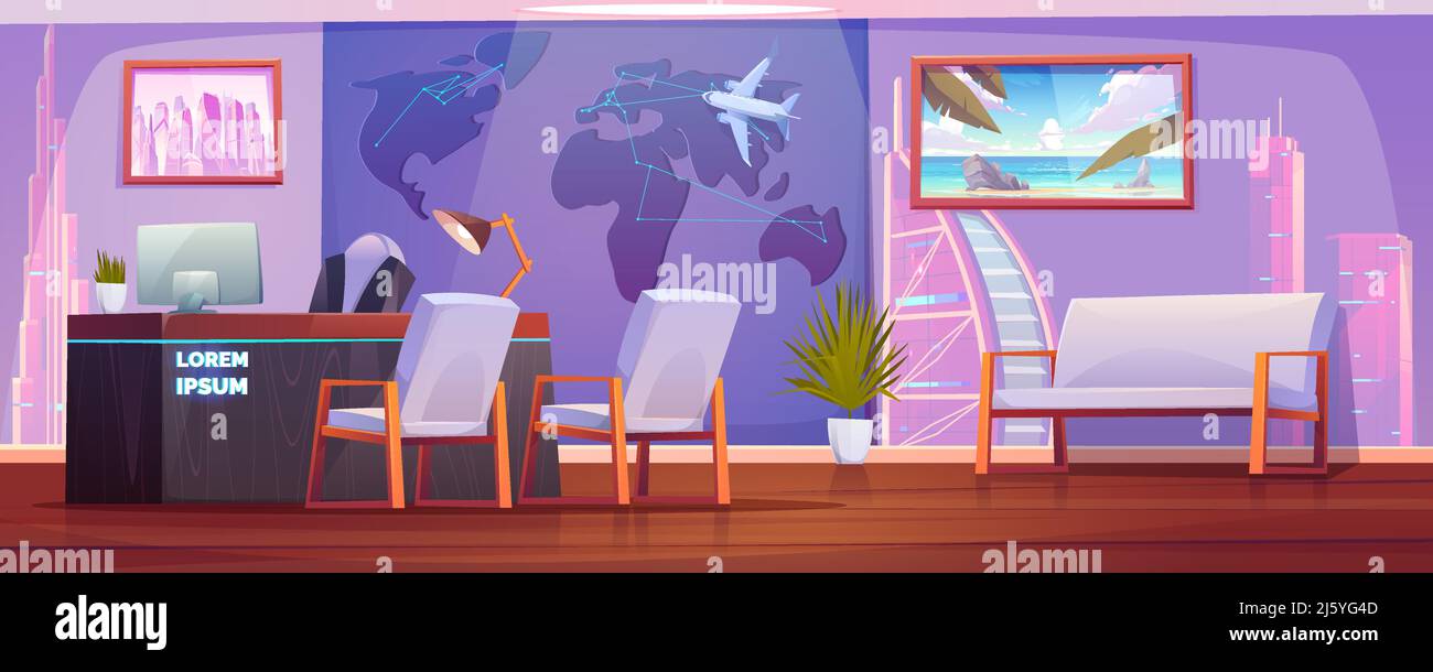 Reception travel agency Stock Vector Images - Alamy
