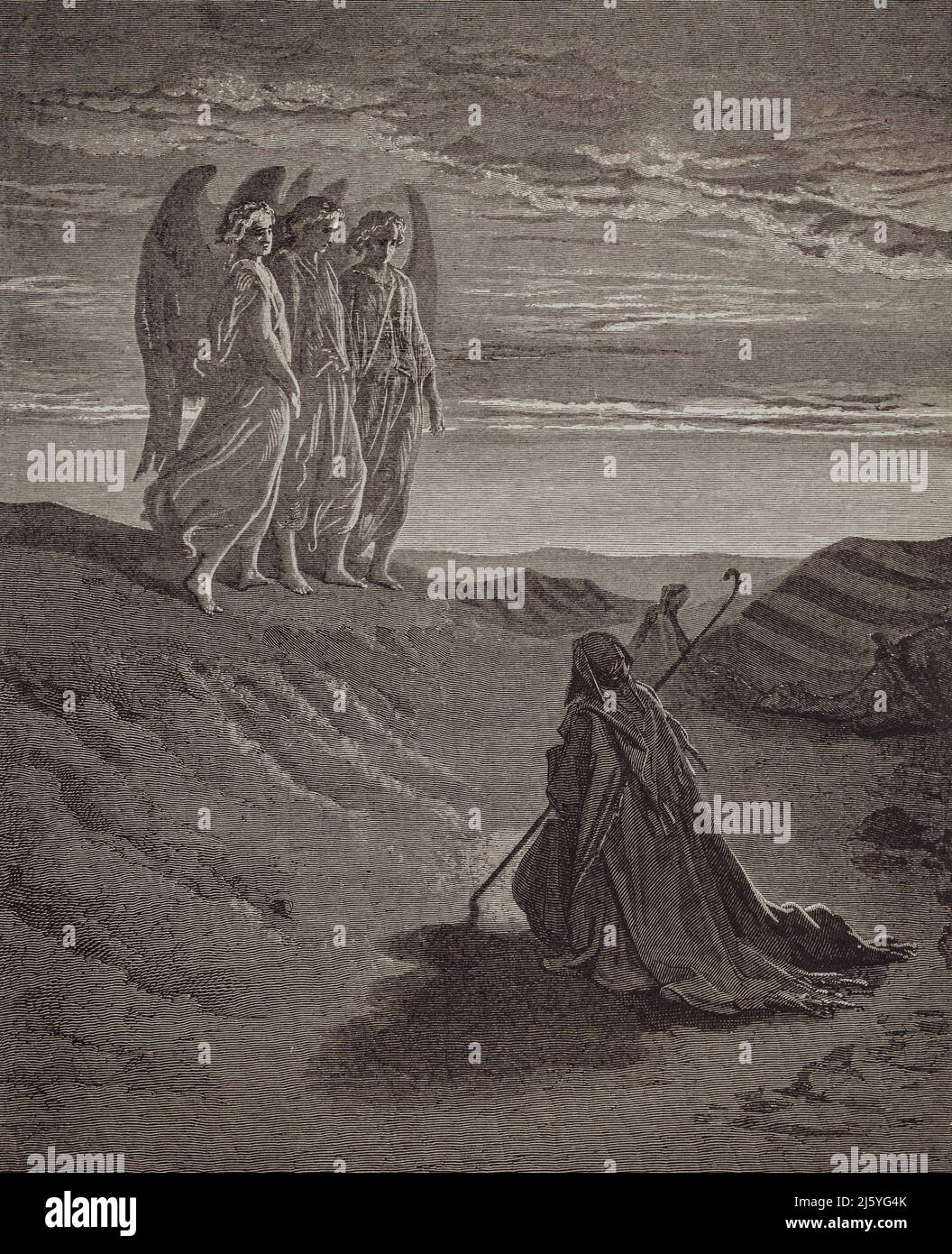 Graphic art from Gustave Dore published in The Holy Bible Stock Photo - Alamy