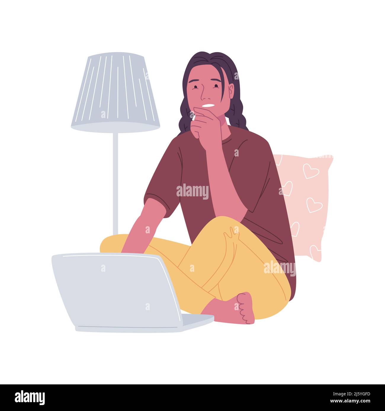 Choosing courses isolated cartoon vector illustrations Stock Vector ...