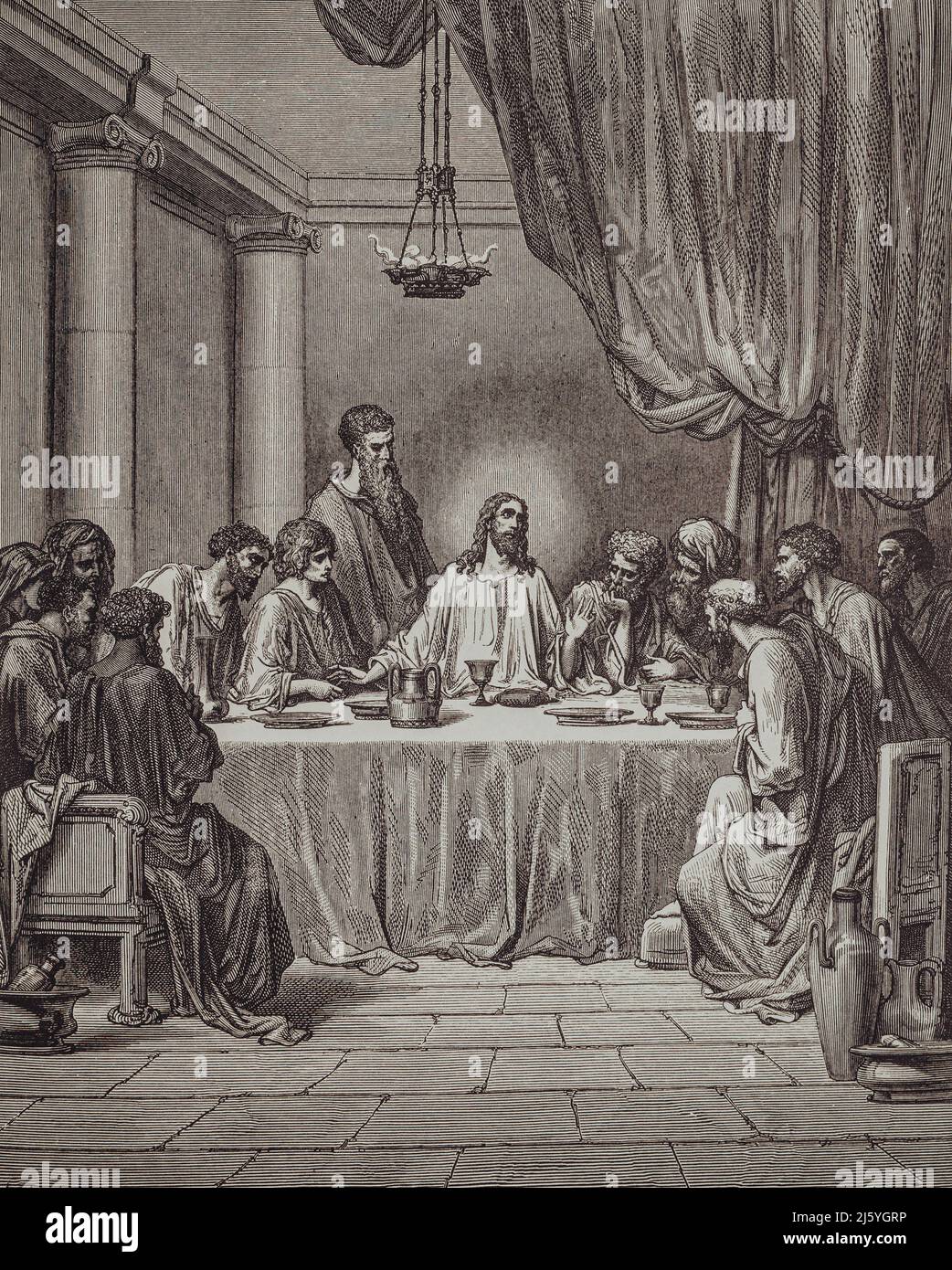 Graphic art from Gustave Dore published in The Holy Bible Stock Photo ...