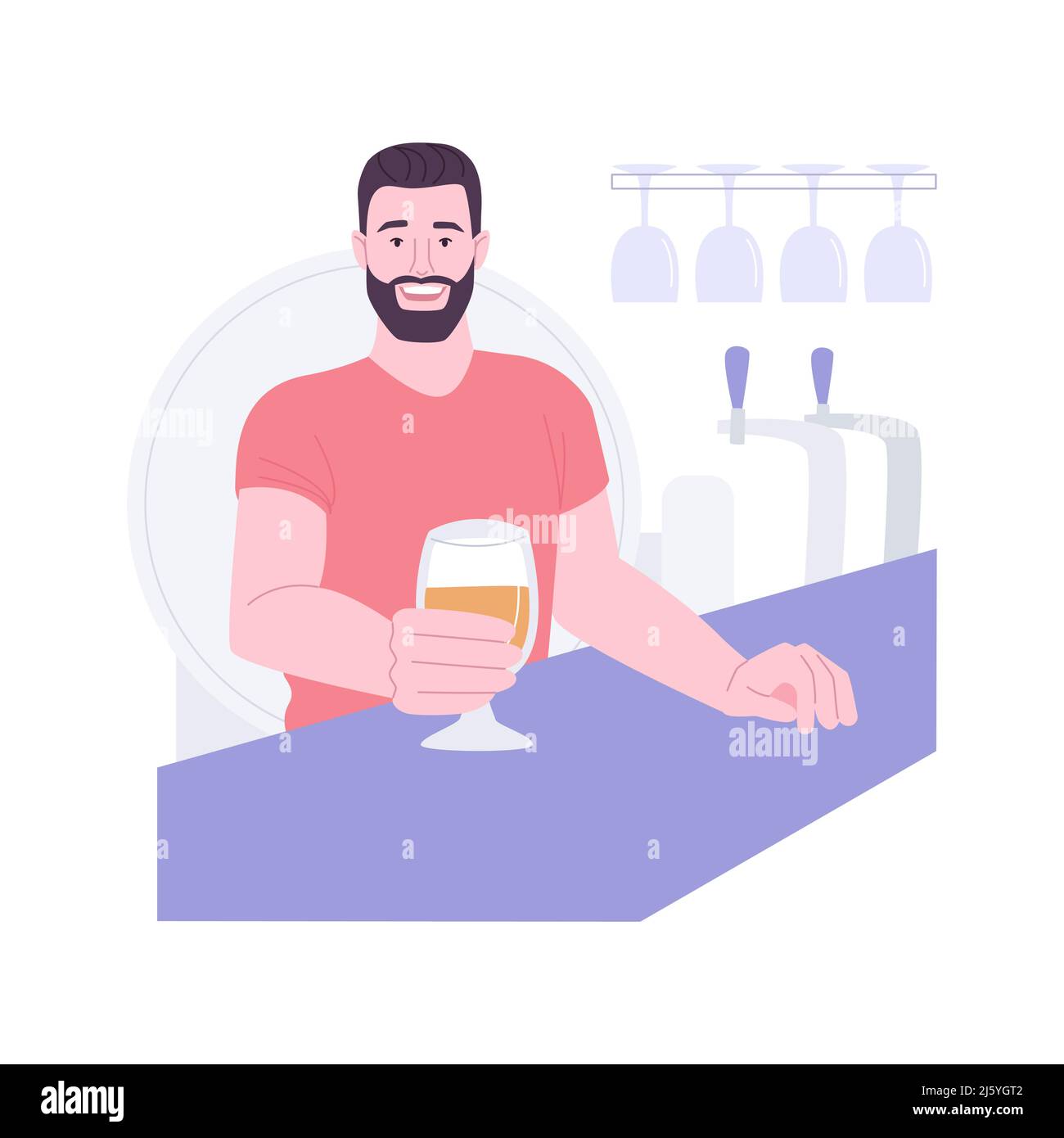 Draft beer isolated cartoon vector illustrations Stock Vector Image ...