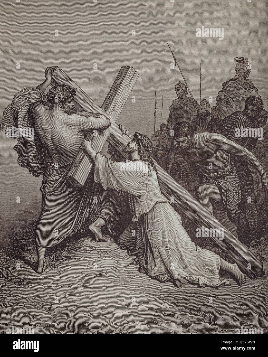 Graphic art from Gustave Dore published in The Holy Bible Stock Photo - Alamy
