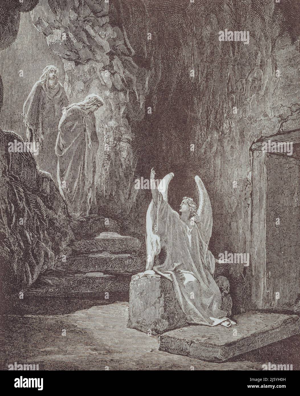 Graphic art from Gustave Dore published in The Holy Bible Stock Photo ...