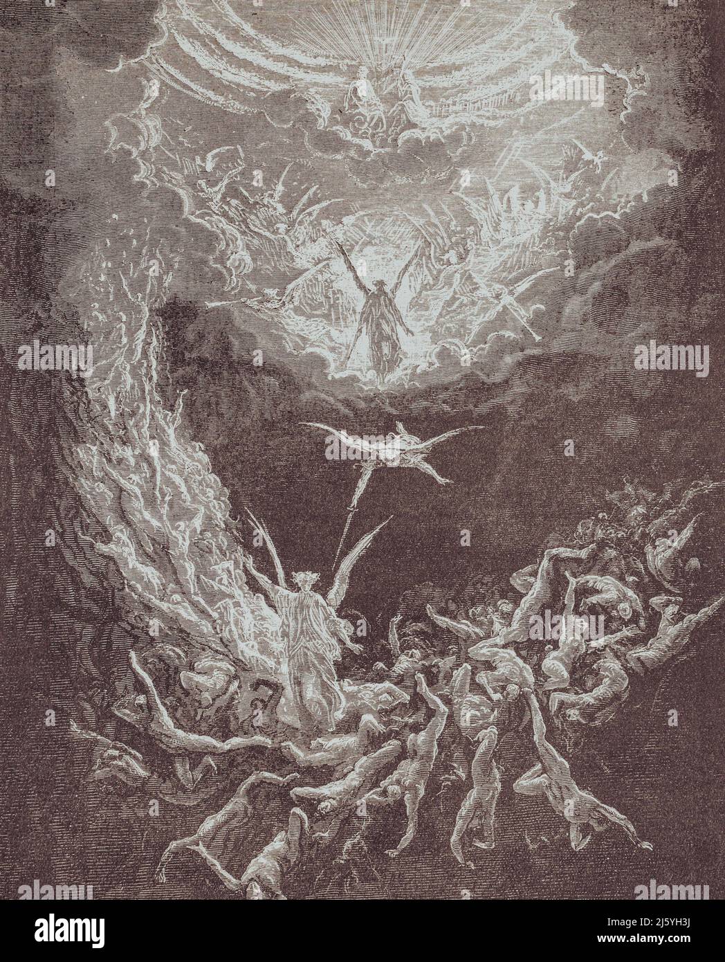 Graphic art from Gustave Dore published in The Holy Bible Stock Photo ...