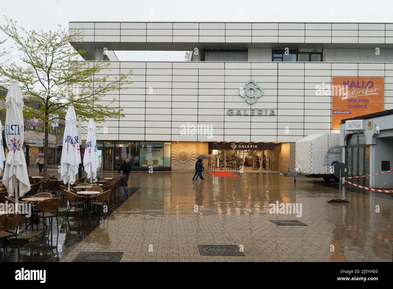 Euskirchen, Germany. 26th Apr, 2022. The building of the newly opened ...