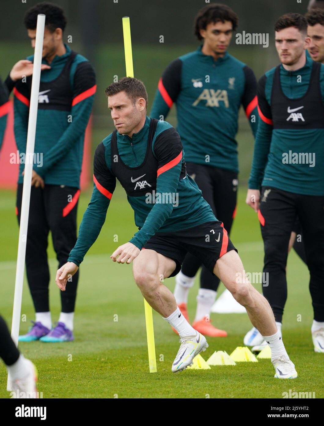 James milner liverpool 2022 training hi-res stock photography and ...