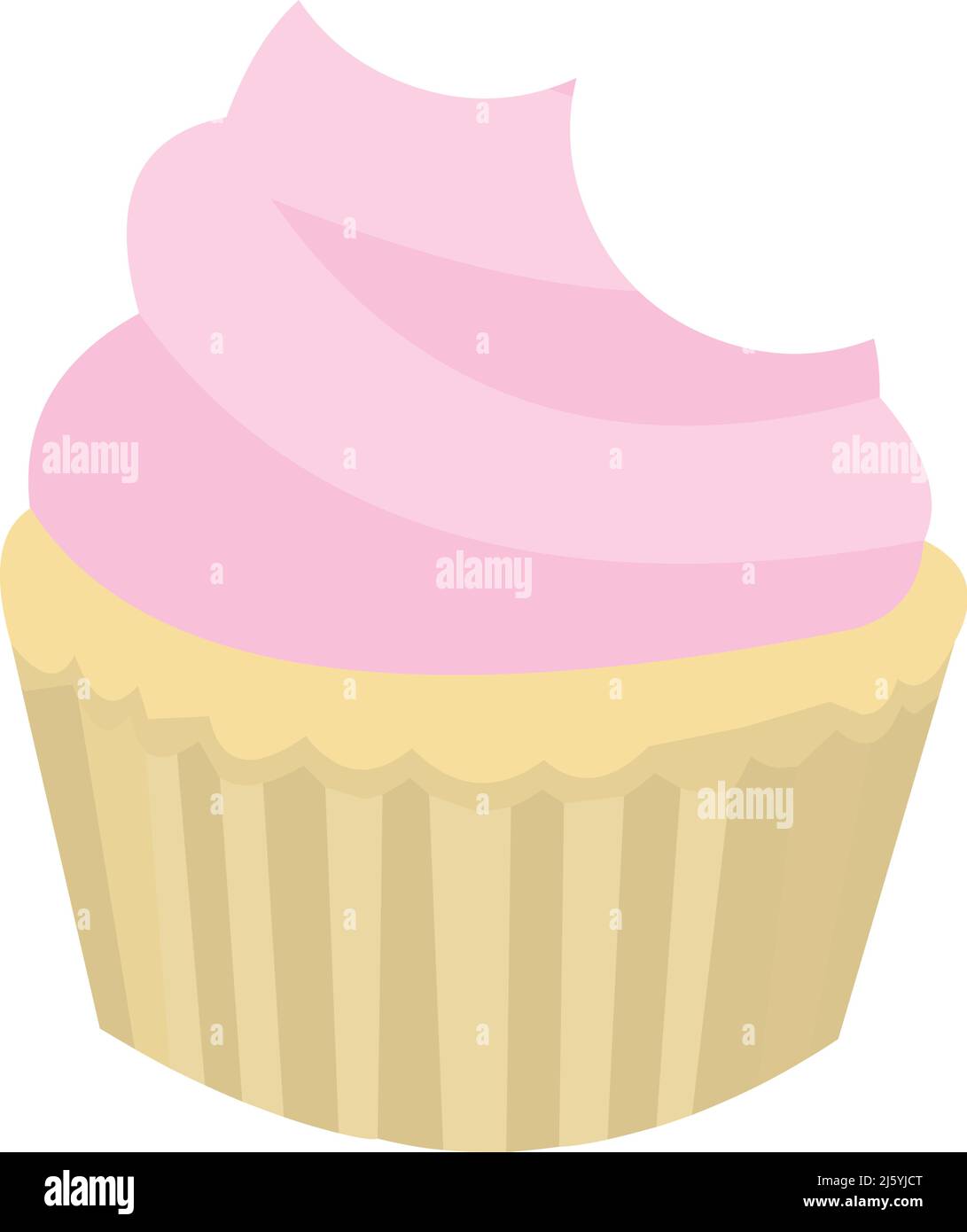 Vector illustration of a bitten cupcake Stock Vector Image & Art - Alamy