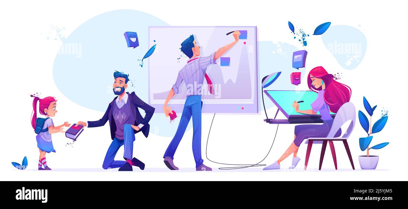 School gi Stock Vector Images - Alamy