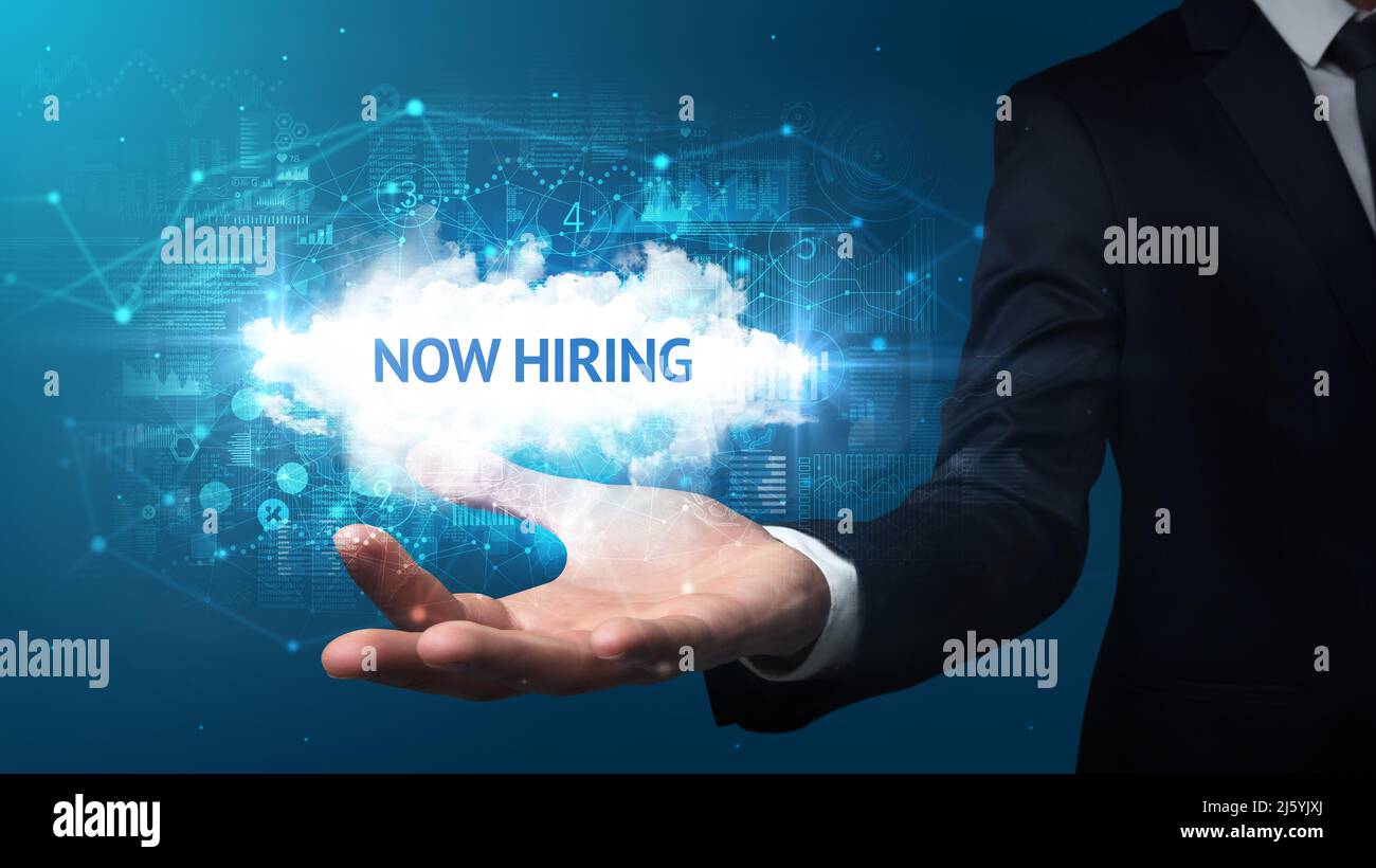 Hand of Businessman holding motivational message Stock Photo - Alamy