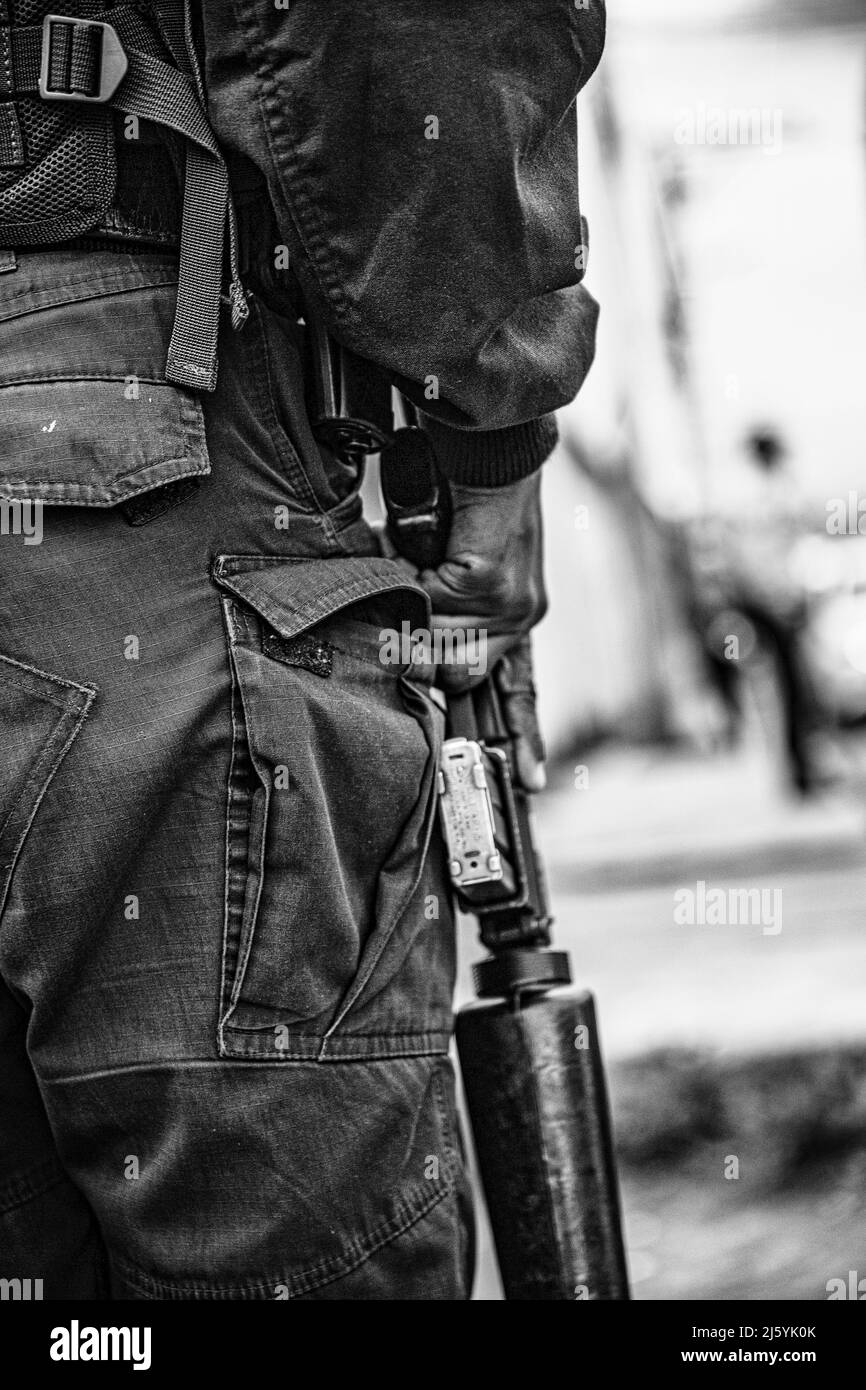 Police control in Ecuador, Tulcan, illegal immigration, South America ...