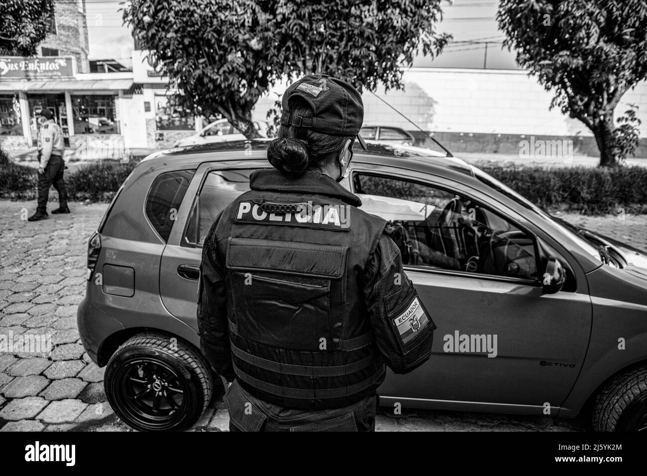 Police control in Ecuador, Tulcan, illegal immigration, South America ...