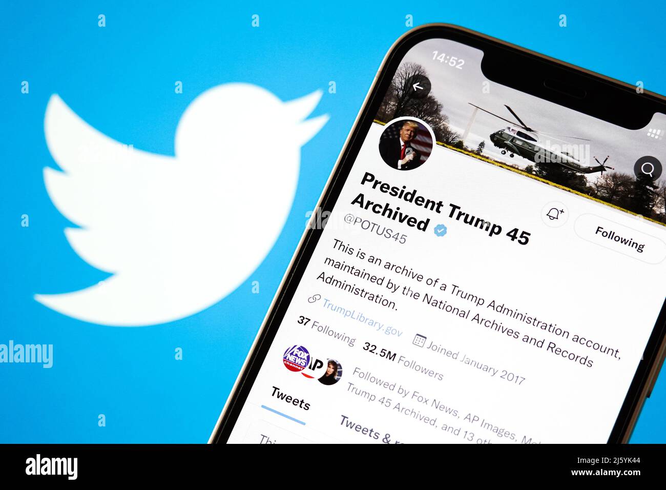 In this photo illustration, former U.S. President Donald Trump's ...