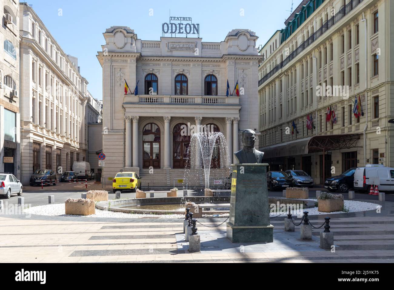 BUCHAREST, ROMANIA - AUGUST 17, 2021: The Bust of Mustafa Kemal Ataturk ...