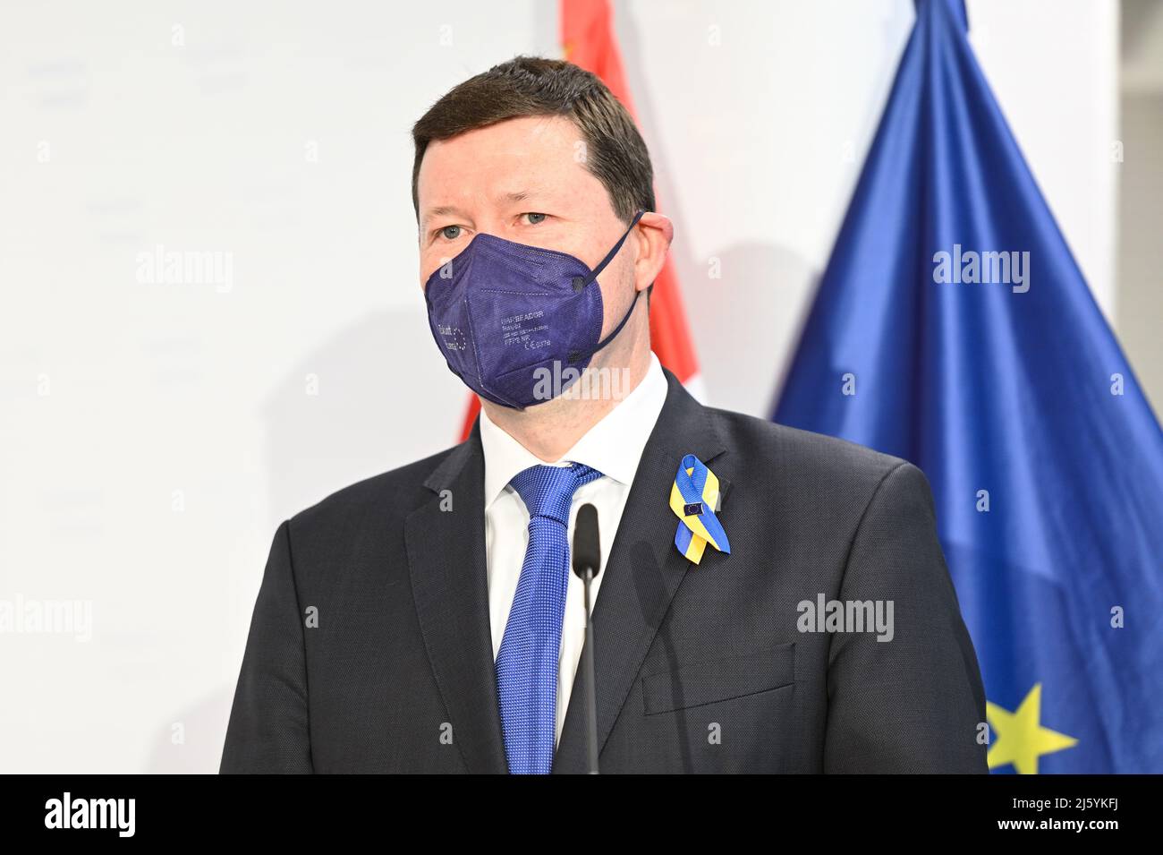 Vienna, Austria. 26th Apr, 2022. Press conference on the launch of the ...