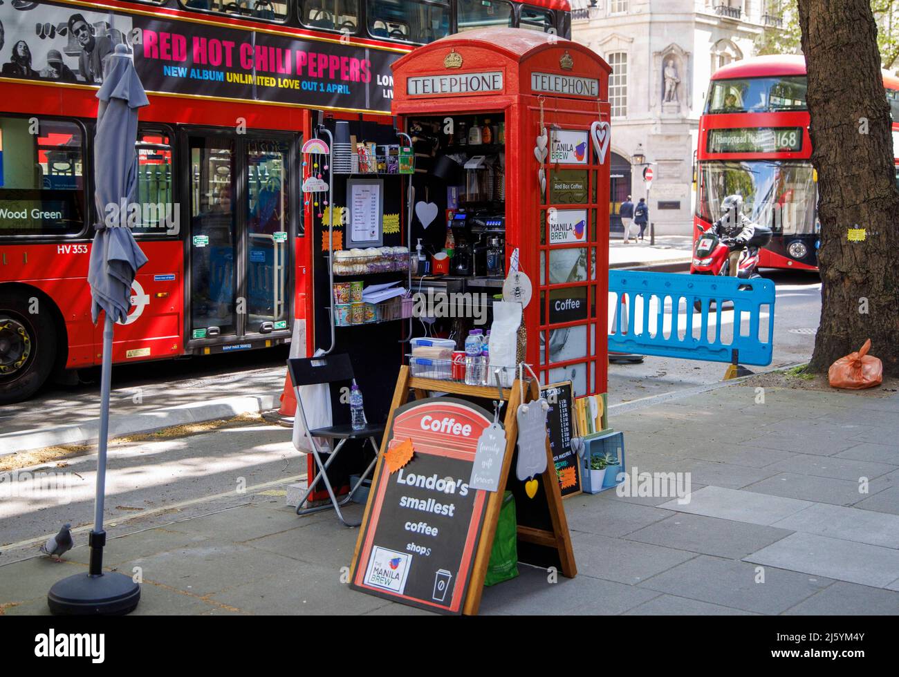 London, UK. 26th Apr, 2022. London's smallest coffee shop, seving ...