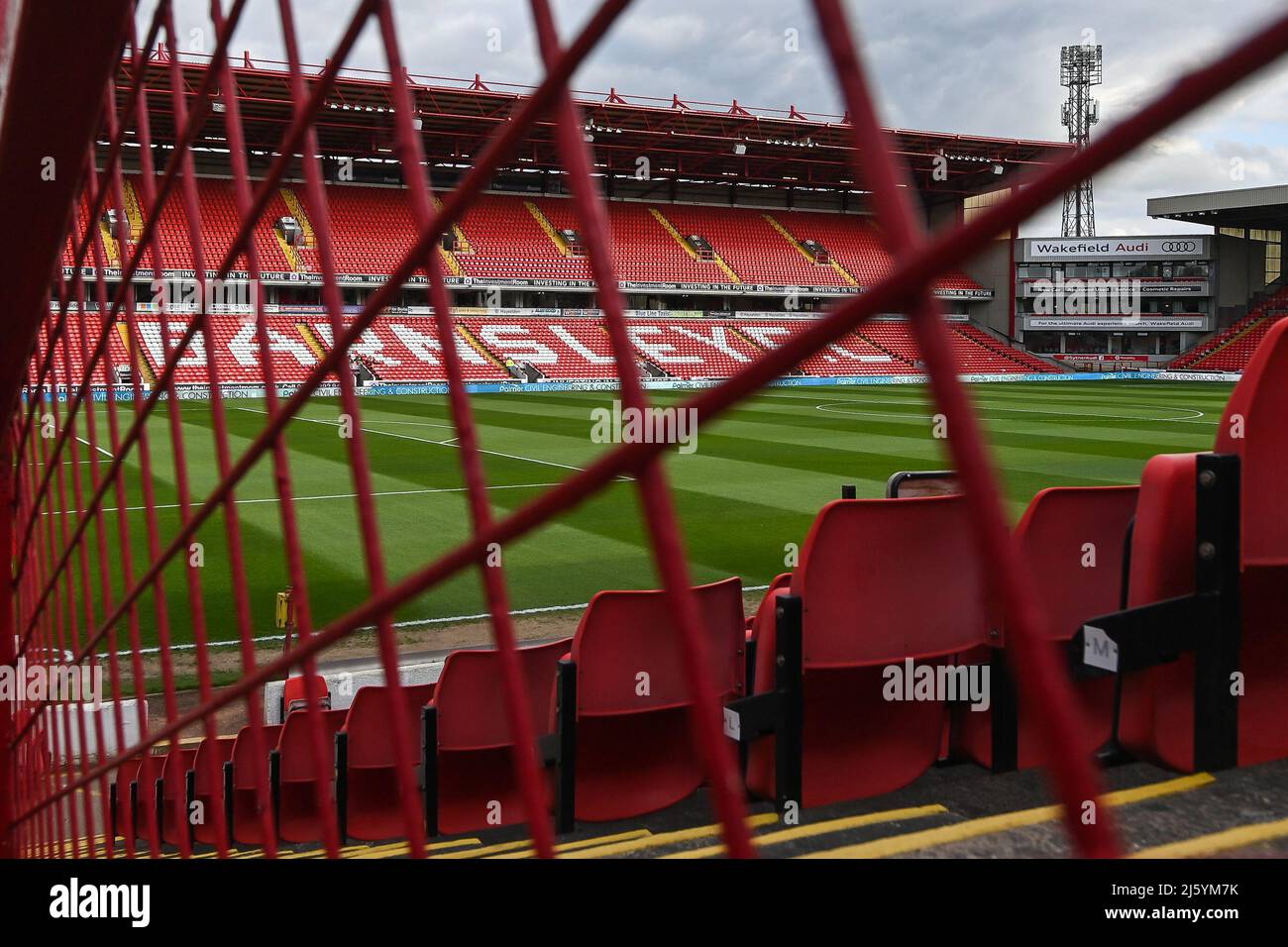 General view of Oakwell Stadium, Home of Barnsley Stock Photo - Alamy