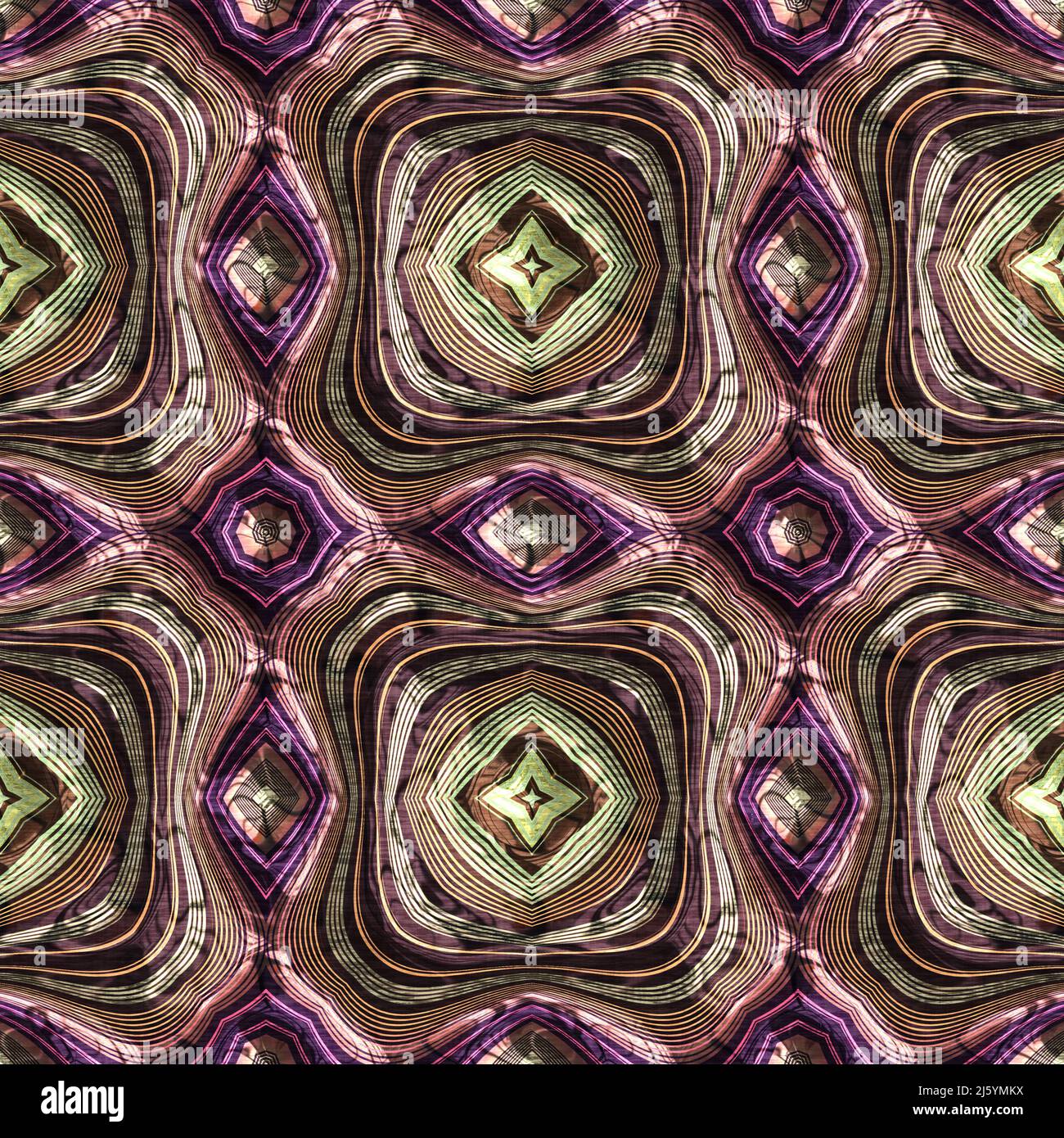 Earthy colours Victorian antique geometric seamless pattern in ...
