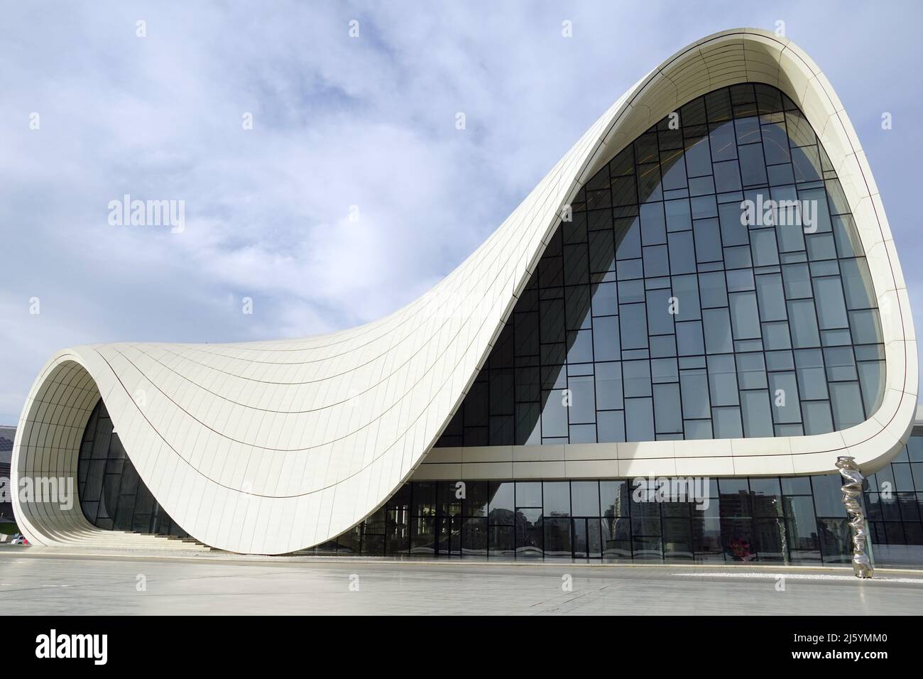 Heydar Aliyev Center, (designed by Iraqi-British architect Zaha Hadid ...