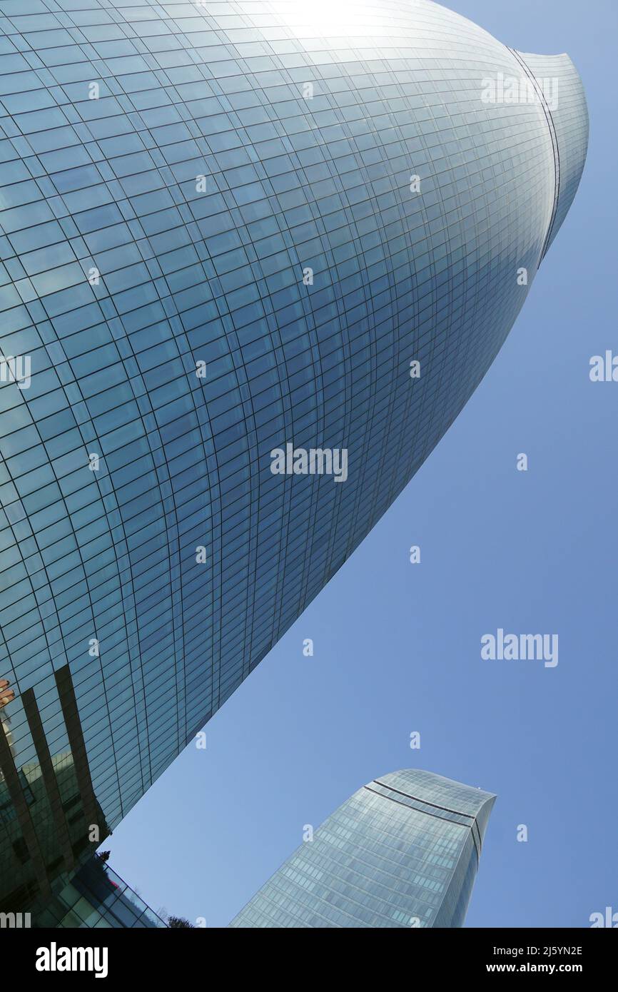 Flame Towers, Alov qüllələri, Baku, Bakı, Absheron Peninsula ...