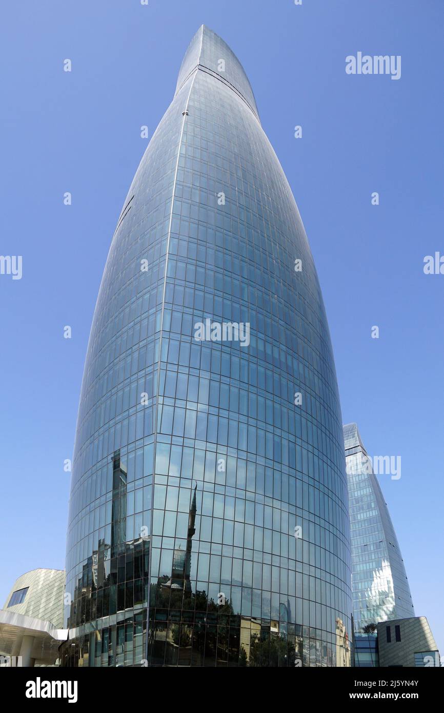 Flame Towers, Alov qüllələri, Baku, Bakı, Absheron Peninsula ...